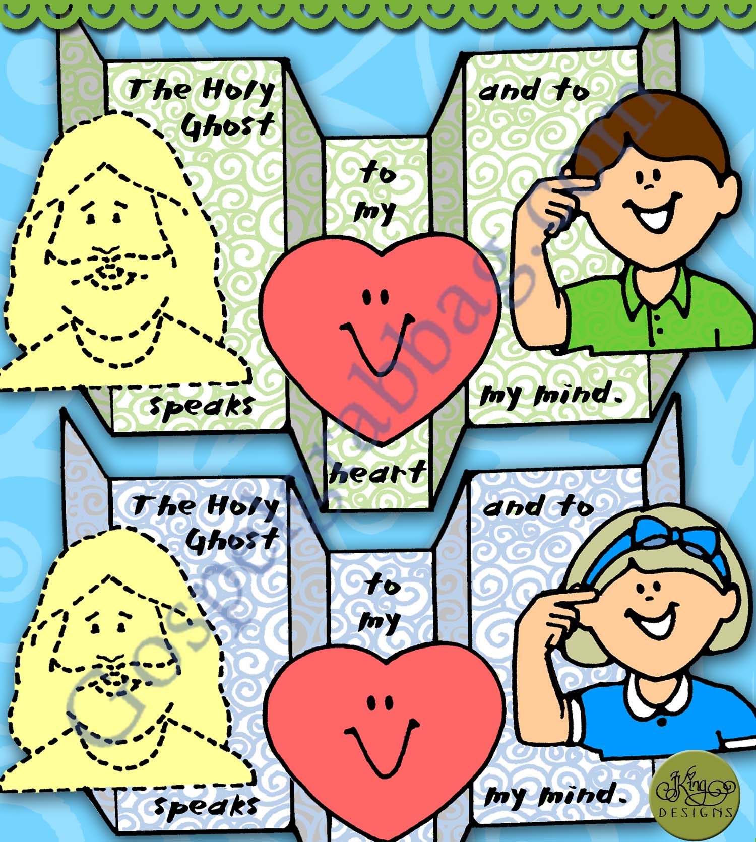 The Gift of the Holy Ghost Can Help Me, Primary Lesson Helps, Primary 2 ...