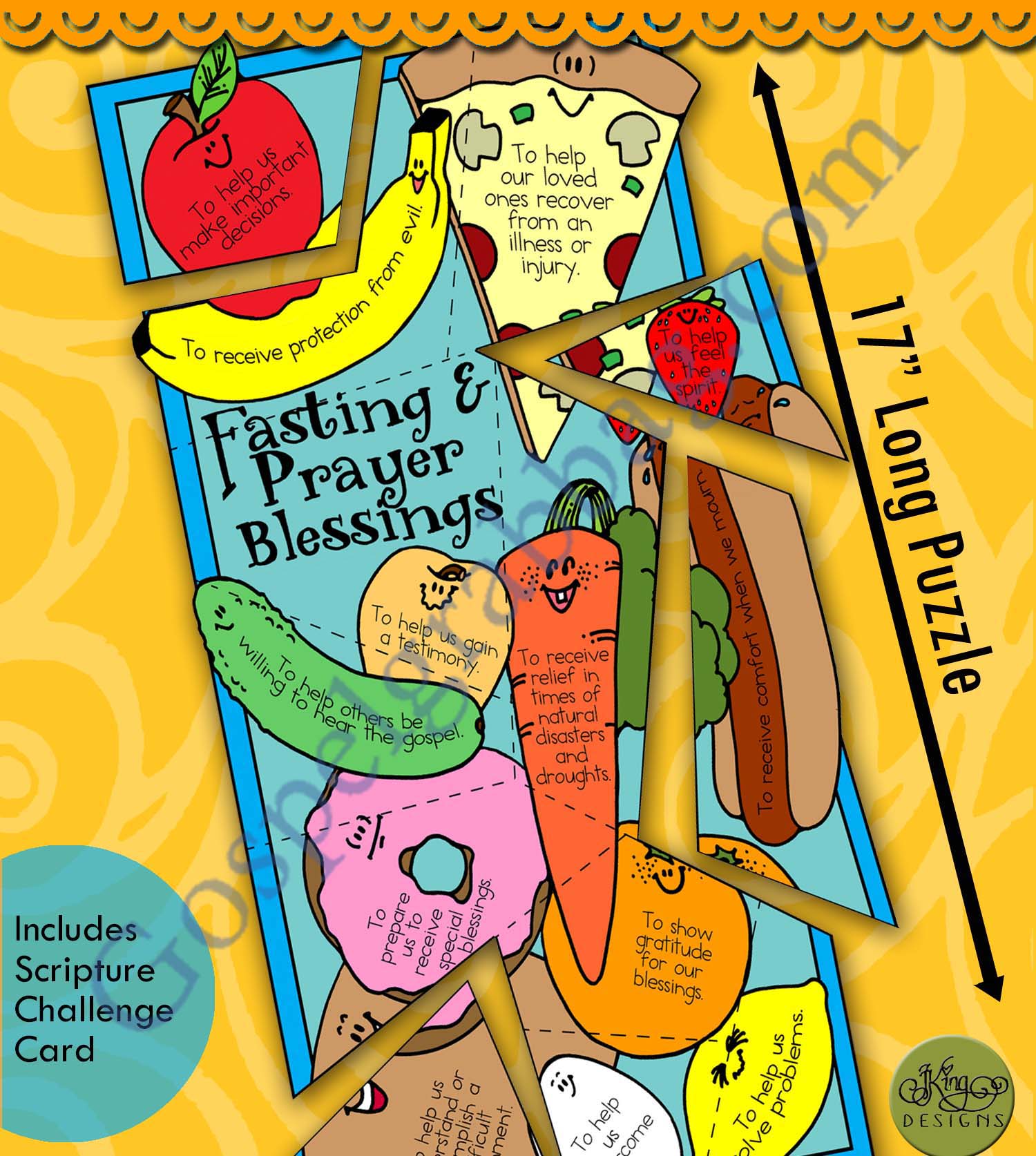 FASTING Activity: Fasting and Prayer Blessings (pizza puzzle) for COME ...