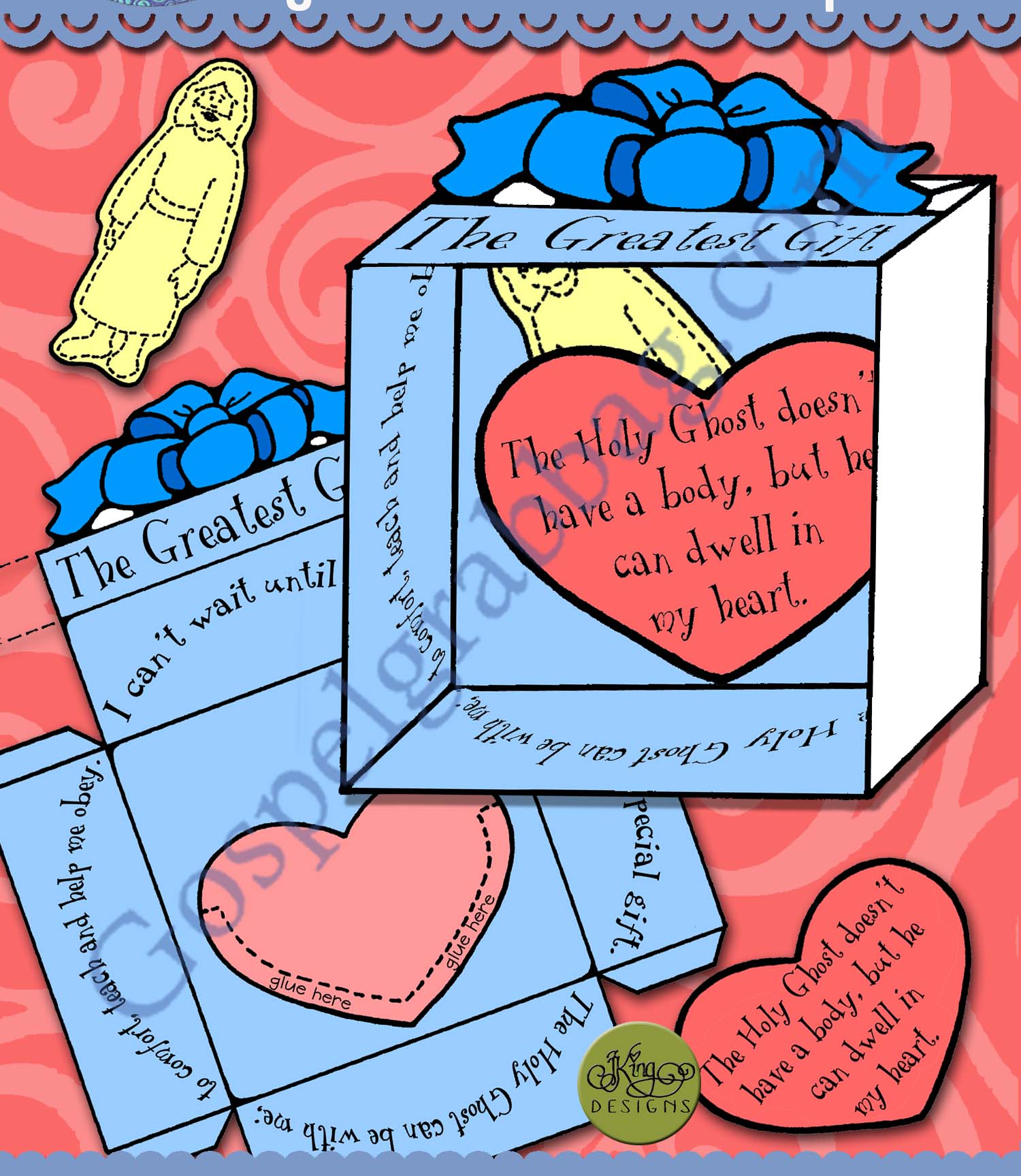 HOLY GHOST Lesson Activity "The Gift of the Holy Ghost" (gift box) for ...