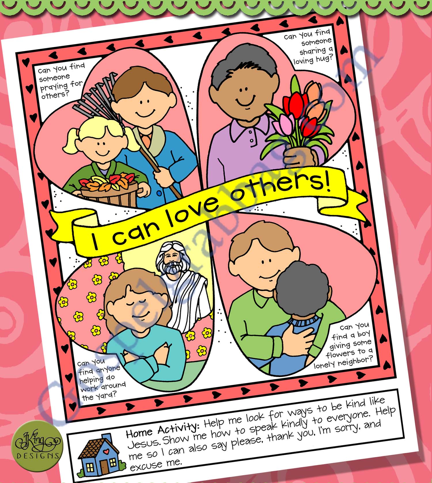 Primary Lesson Helps, Nursery Lesson 18 - I Will Love Others, Sunbeam ...