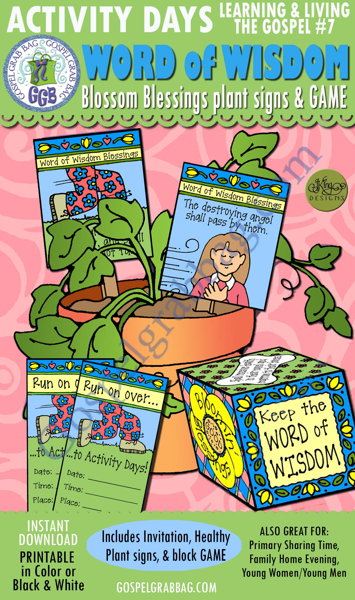 WORD OF WISDOM: Activity Days - Learning and Living the Gospel - Goal 7 ...