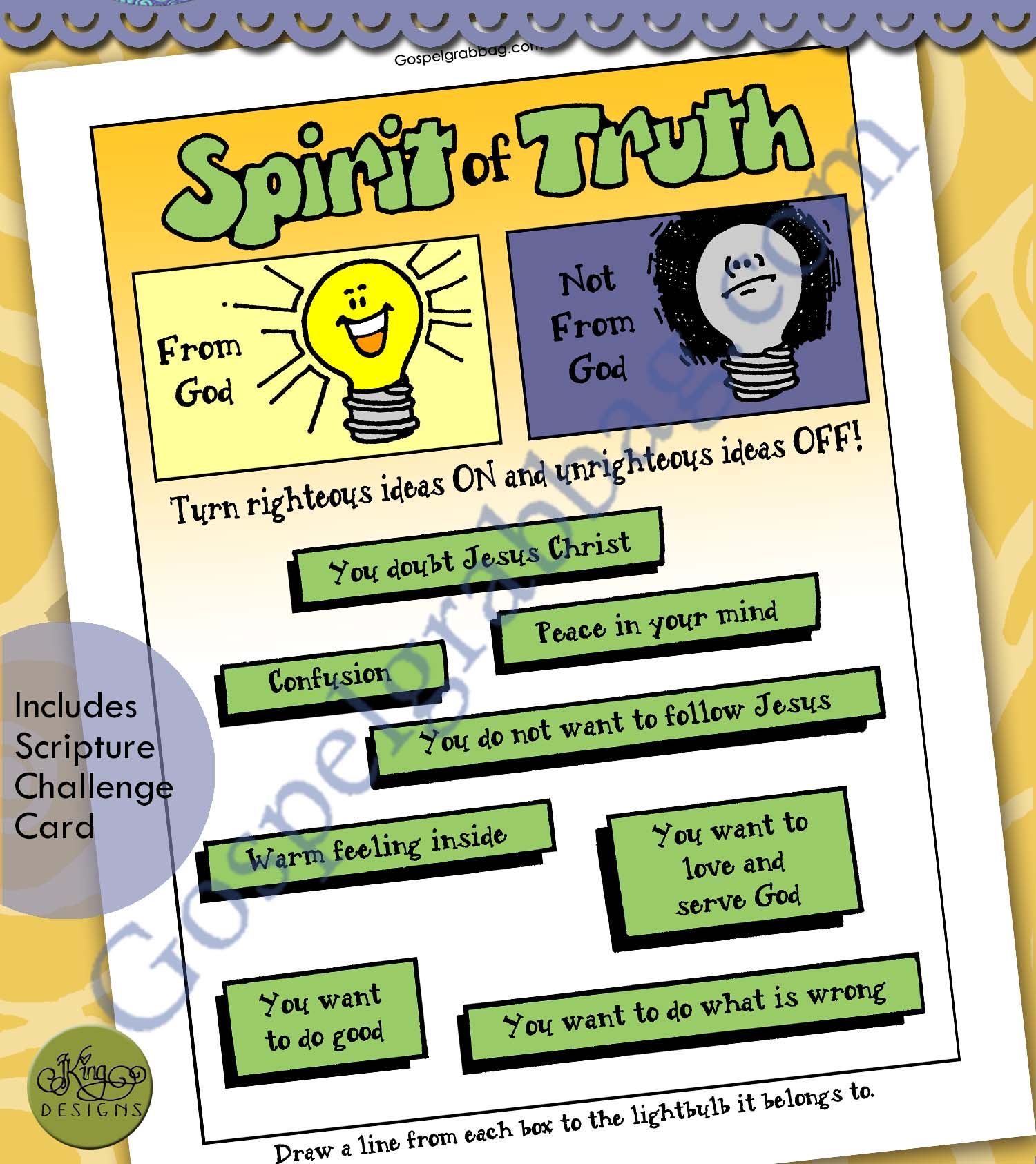 HOLY GHOST - TRUTH Activity: Spirit of Truth (crossmatch puzzle) - Come ...