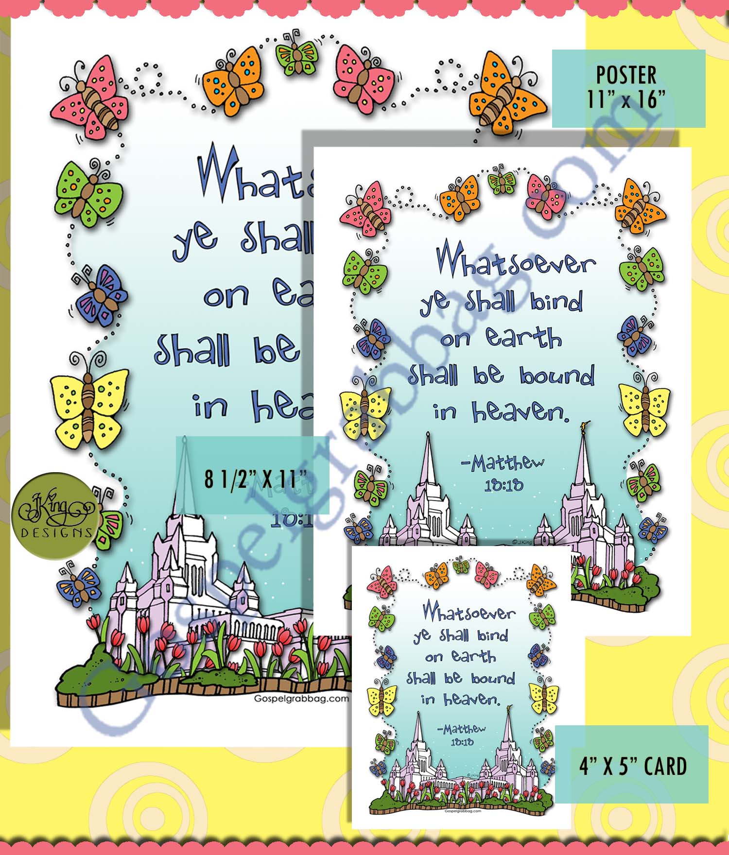 Families Forever - Marriage - Temples: Scripture Poster, Matthew 18:18 ...