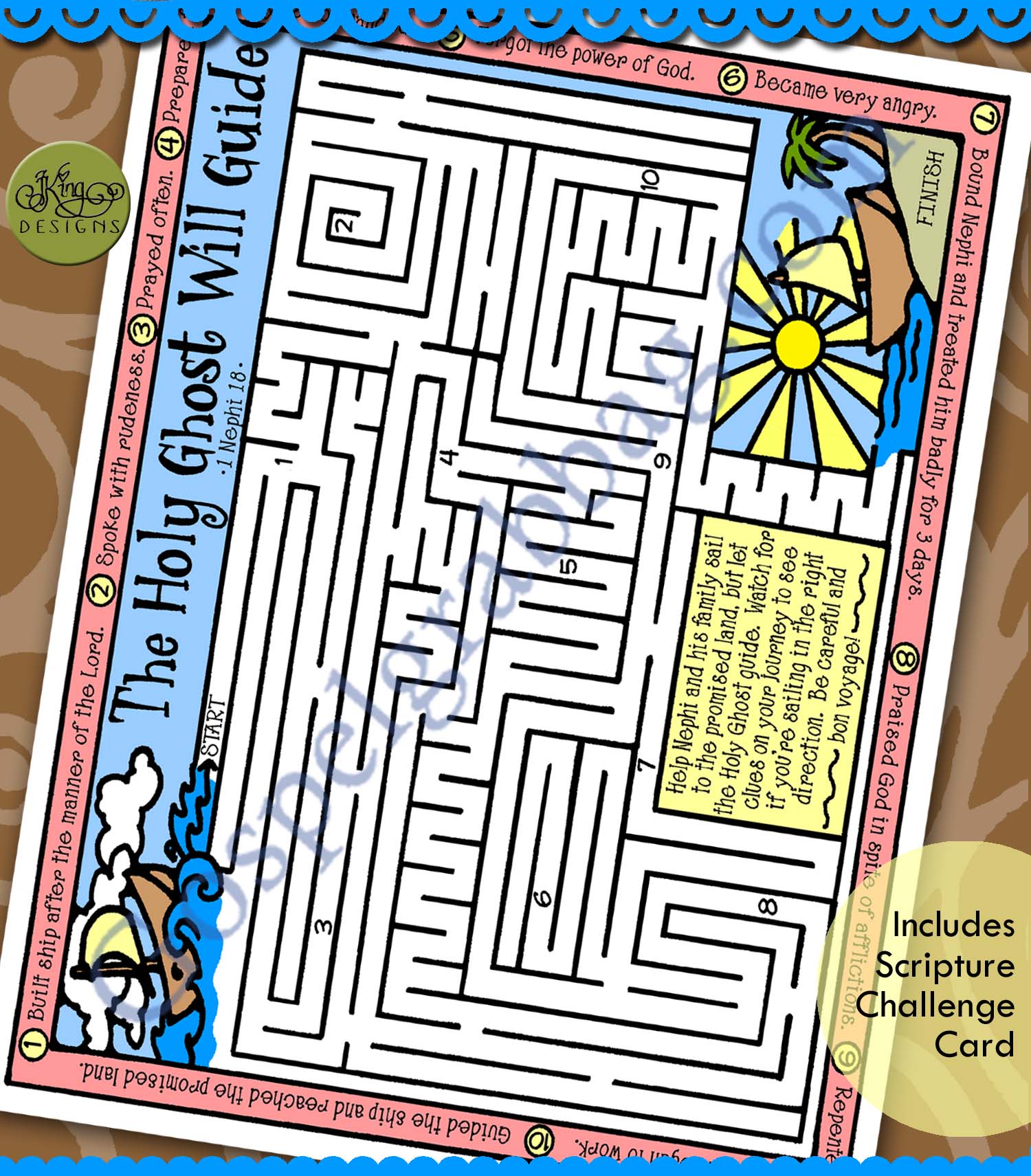 Sunday School Mazes To Print
