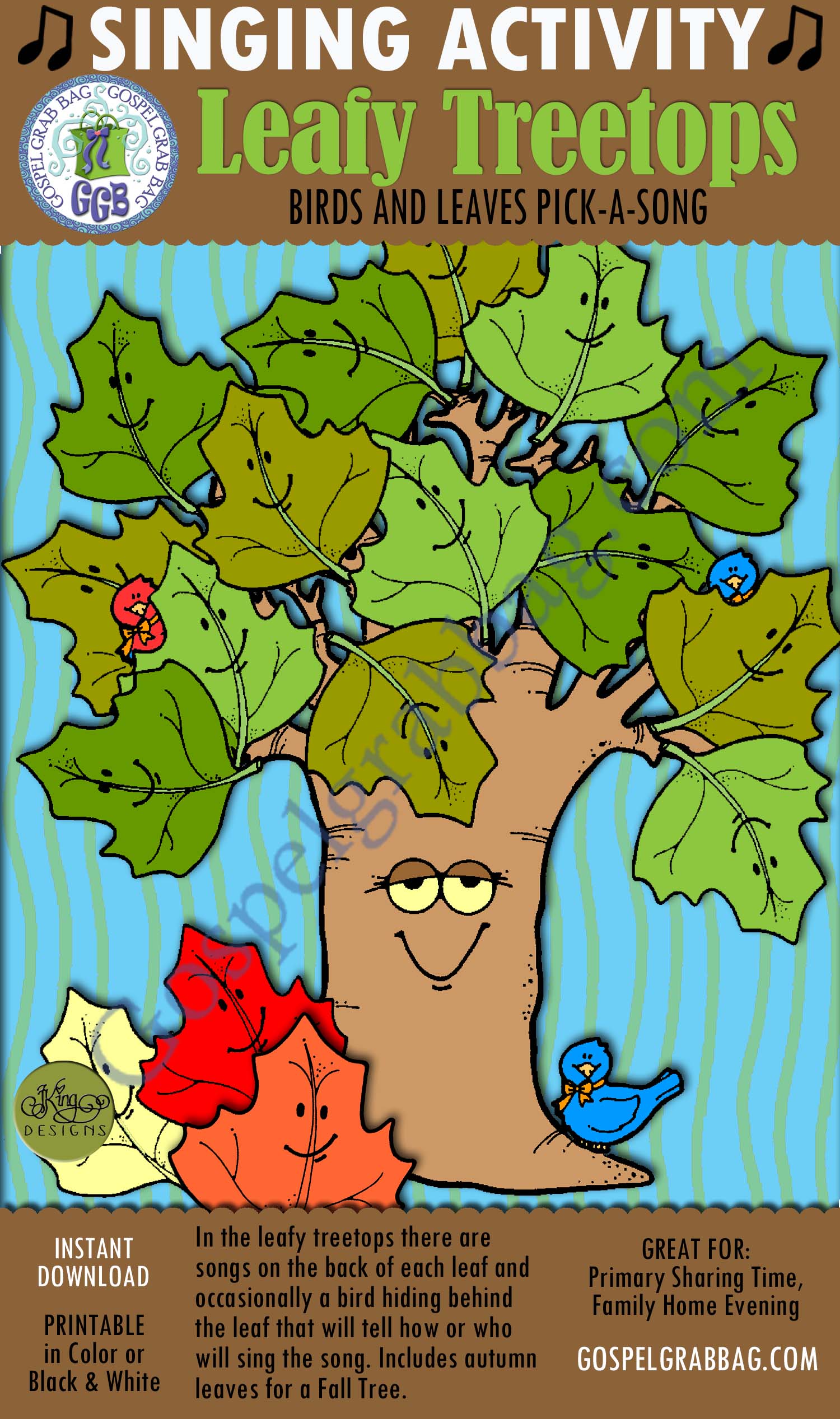 LDS Primary Singing Time, Fun Song Activities, Bird in the Leafy ...