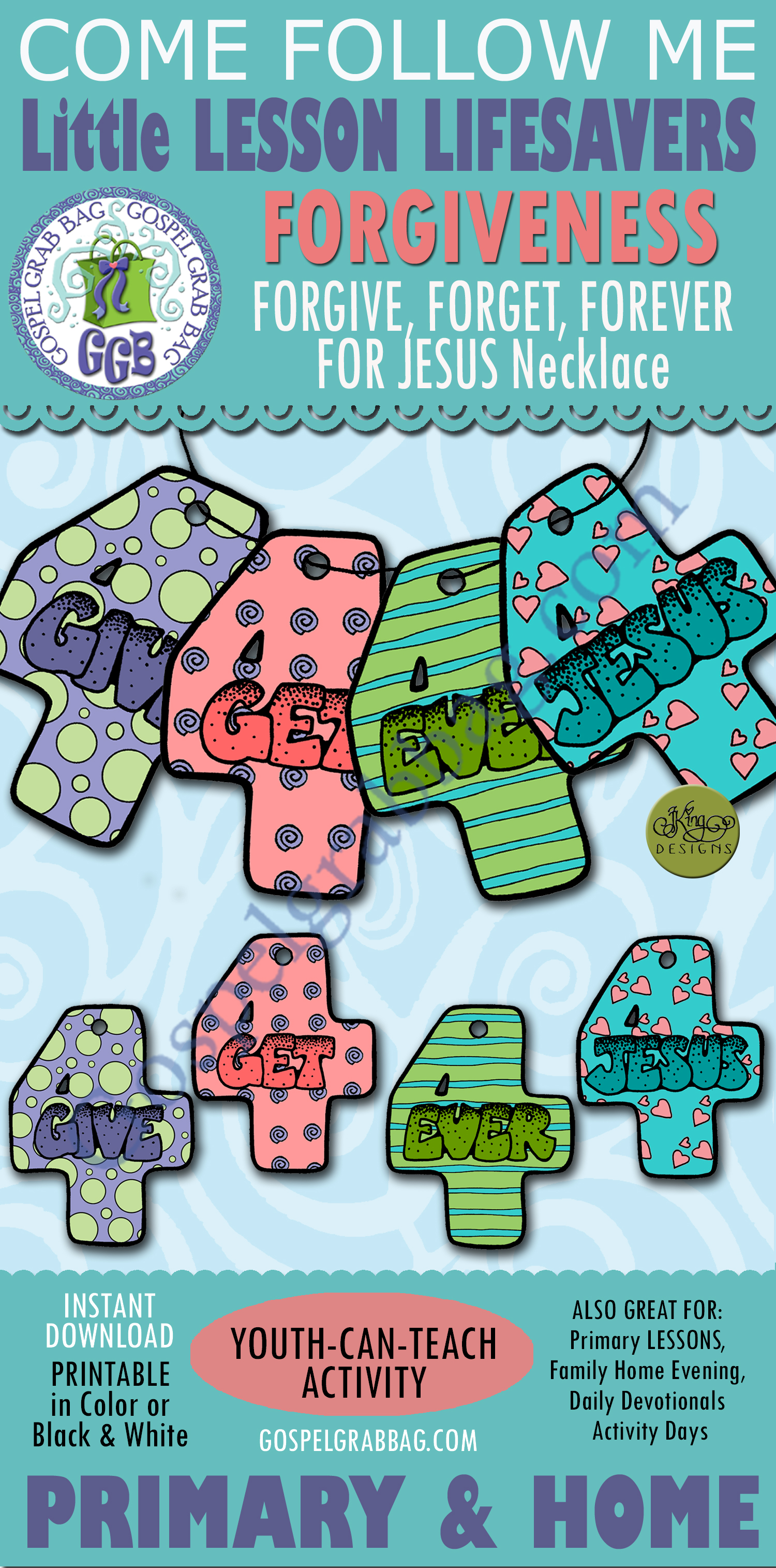 FORGIVENESS Activity: Forgive, Forget, Forever, For Jesus - Come Follow ...