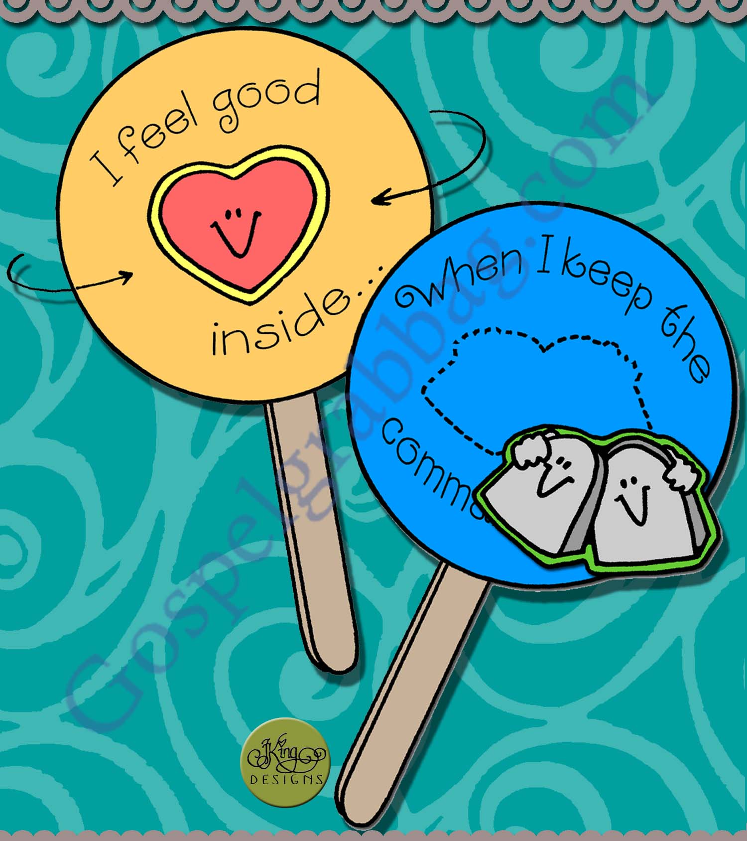 COMMANDMENTS Activity: "I feel good inside, when I keep the ...