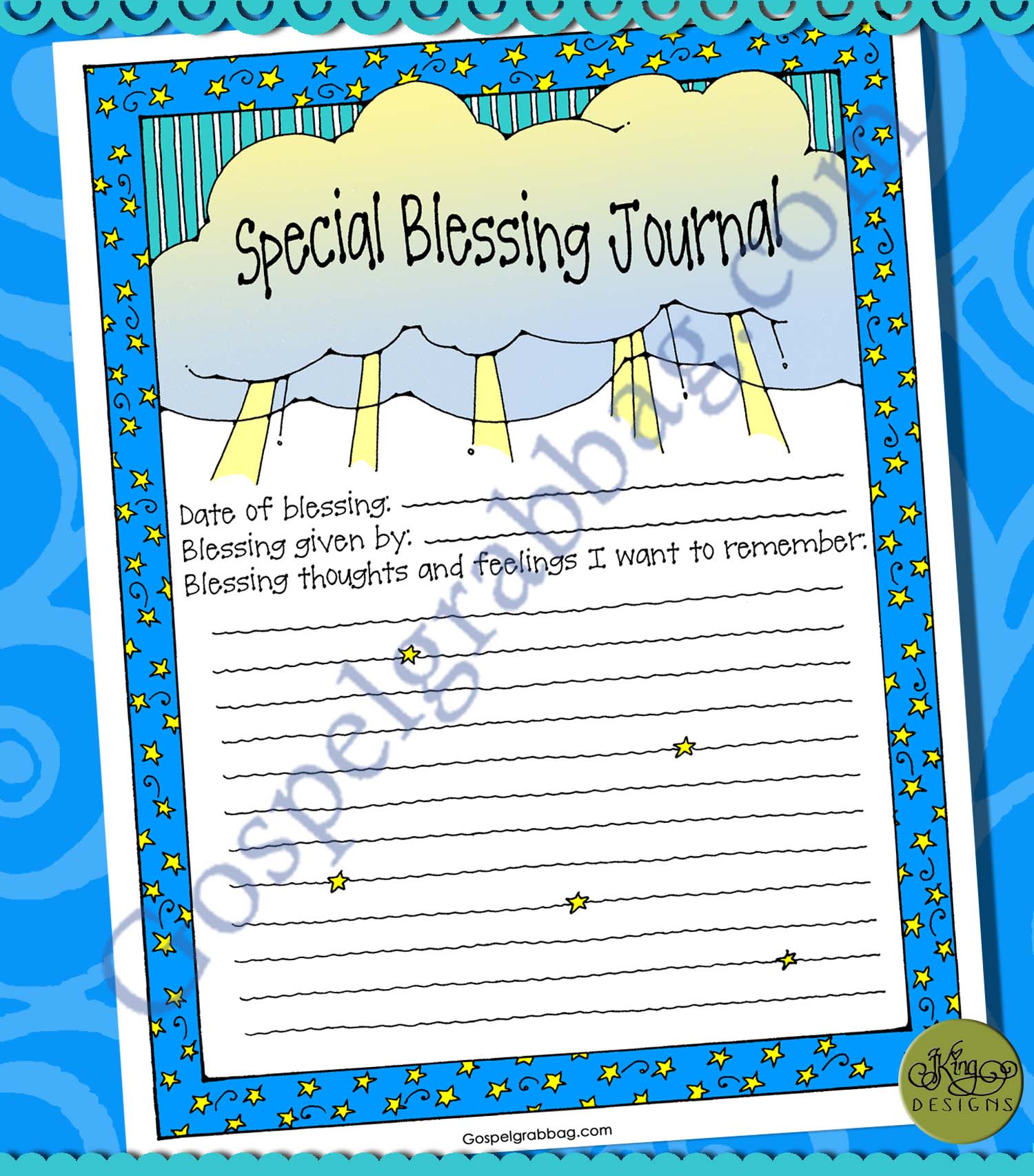 PRIESTHOOD: LDS Lesson Activity – "Special Blessings" Journal, father's ...
