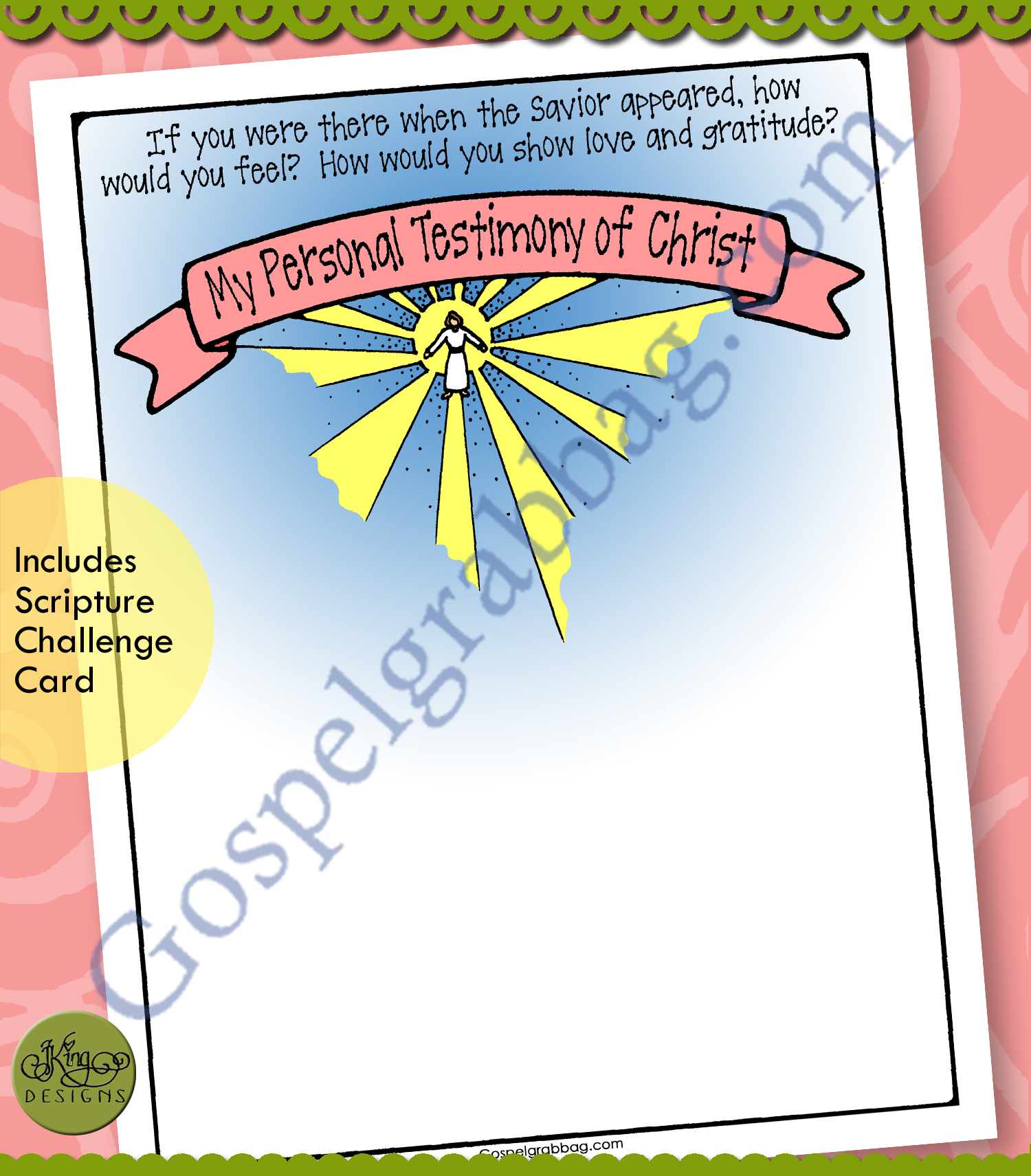 Testimony - Book of Mormon - Little LESSON LIFESAVER Activity: "My ...