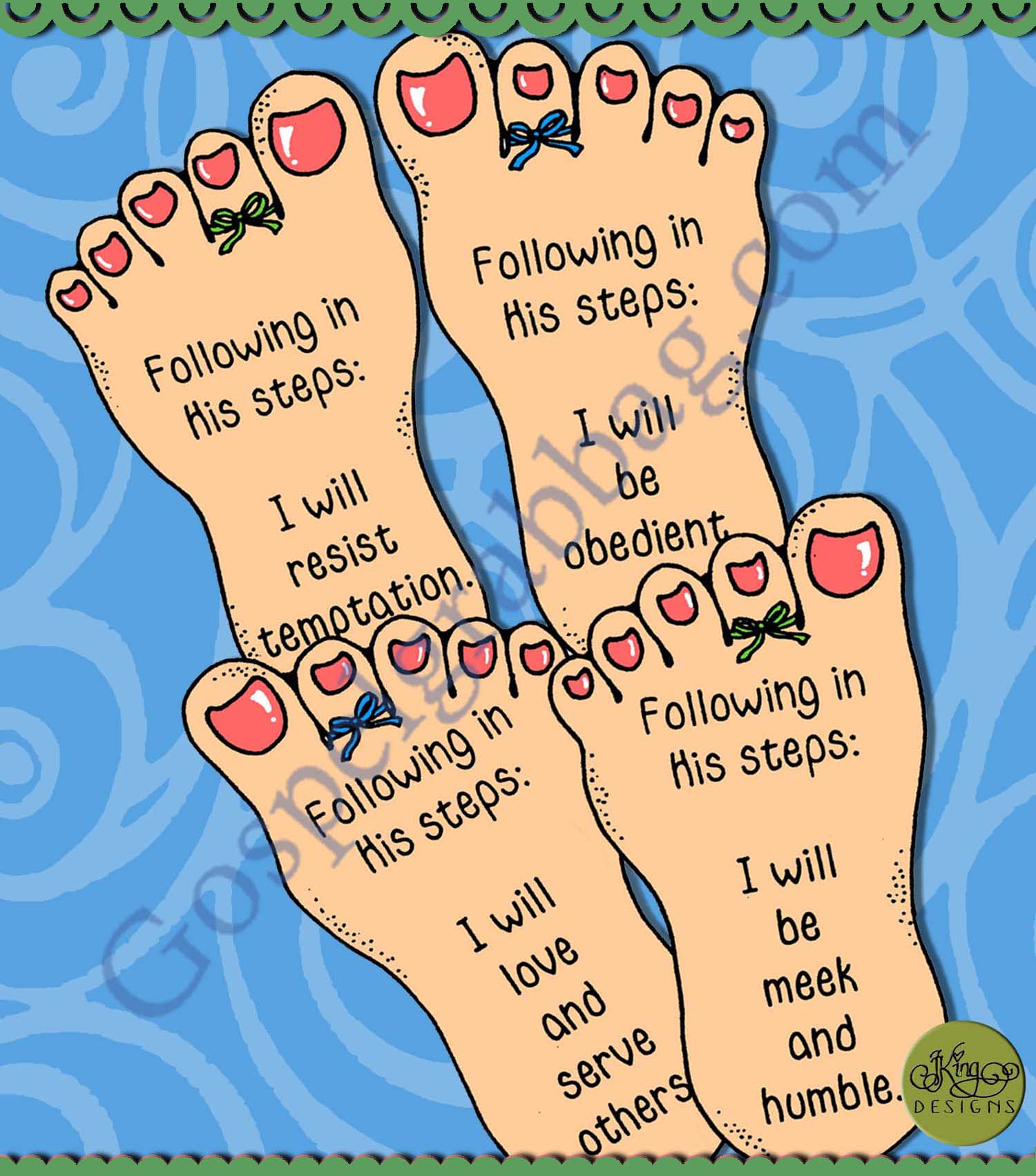 COMMANDMENTS - Follow Jesus: LDS Lesson Activity - In His Footsteps ...