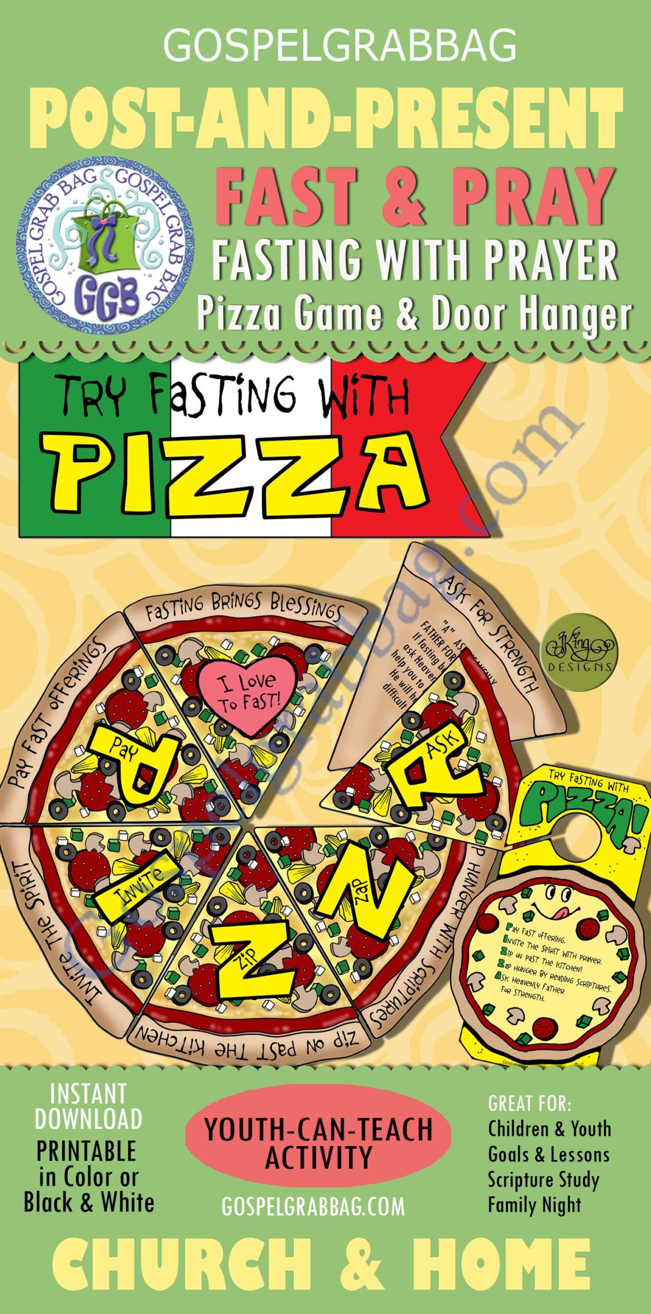 Fasting, Prayer, Testimony: "Try Fasting With Pizza!" Match Game and ...
