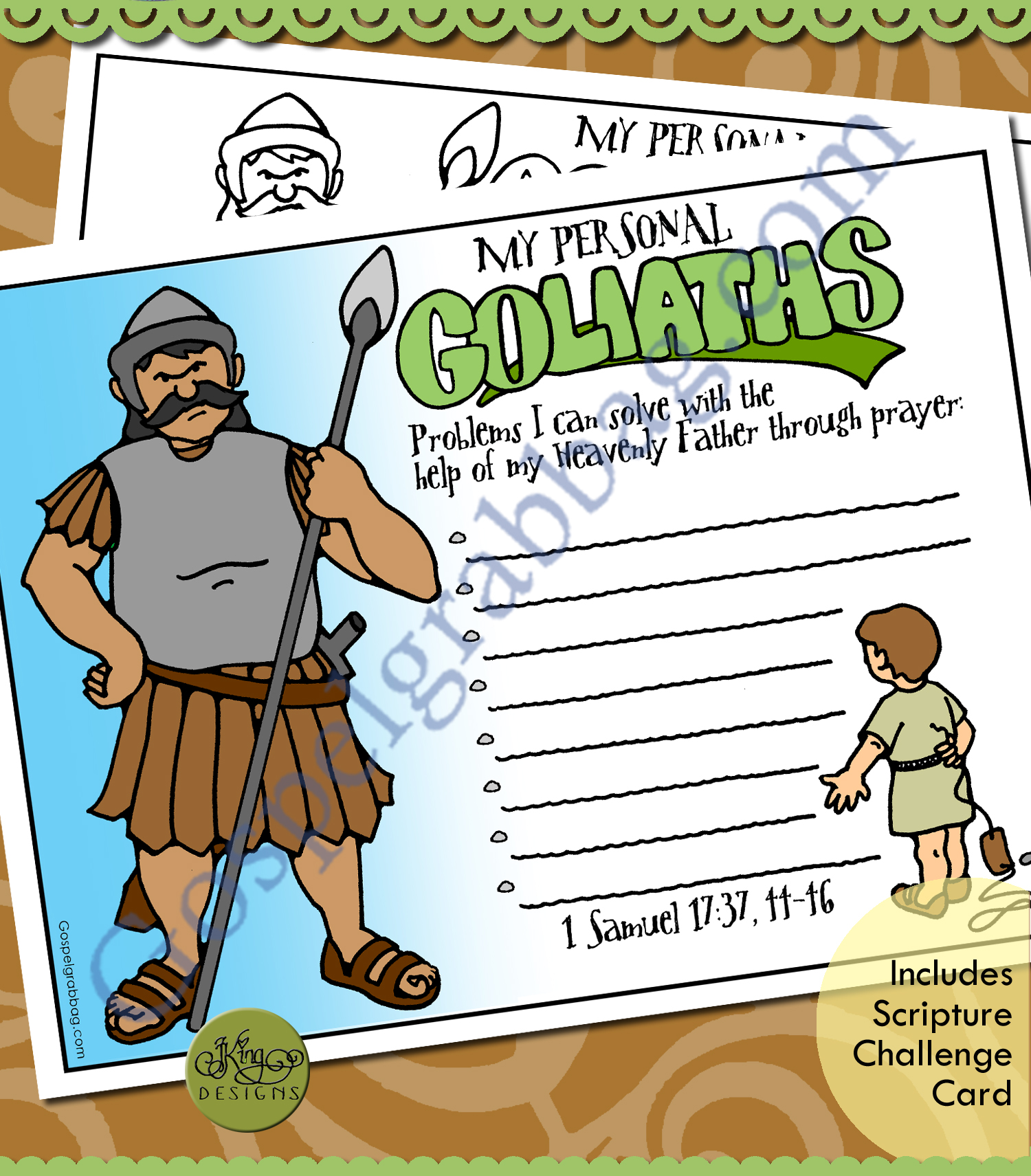 PRAYER: Primary Lesson Helps, Old Testament Lesson 28 Activity - David ...