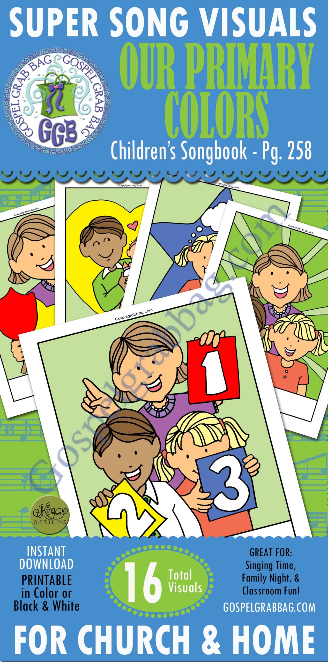 CHURCH Primary "Our Primary Colors" Children's Songbook p. 258 - song ...