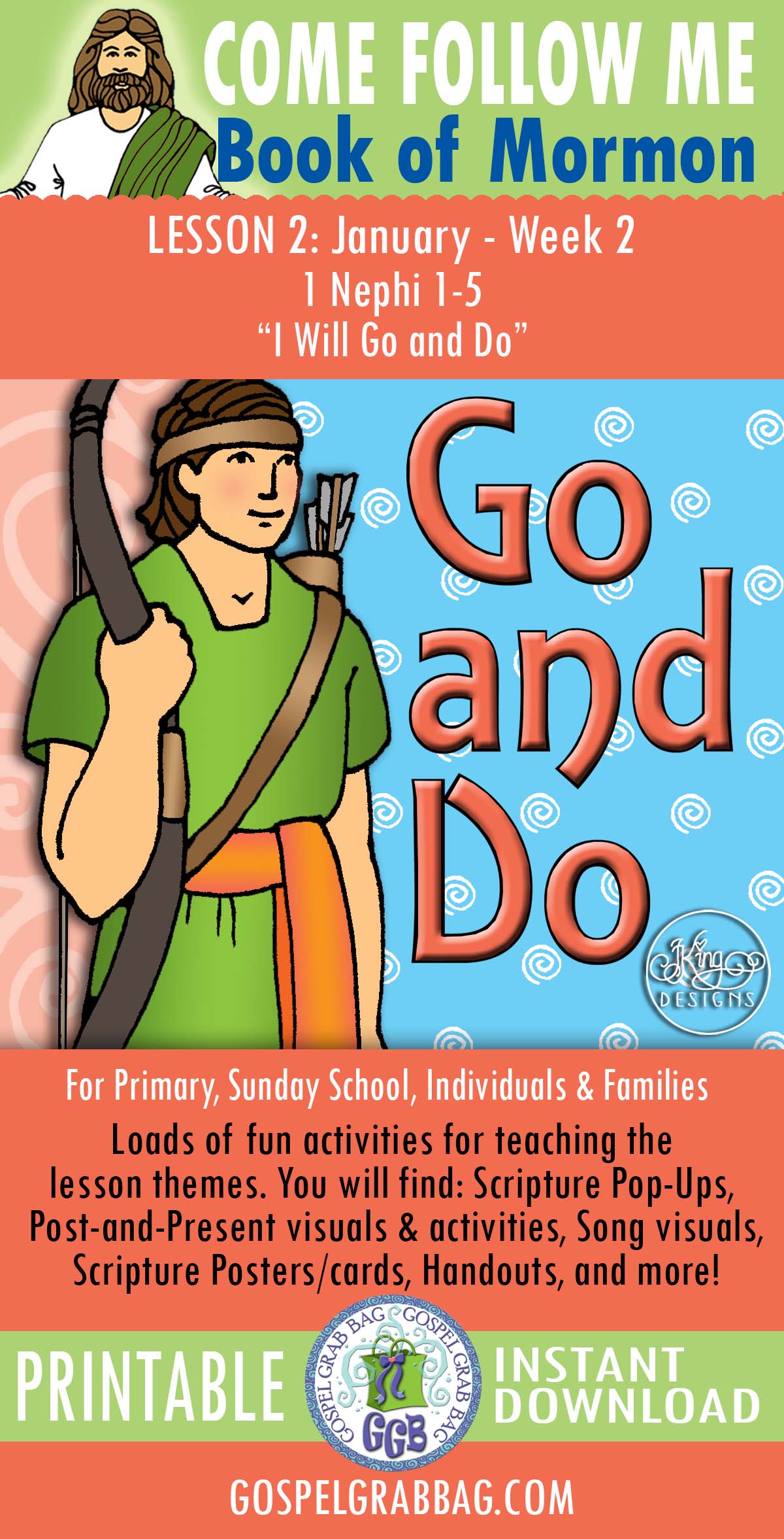 COME FOLLOW ME – Book of Mormon lesson activities – JANUARY (week 2 ...