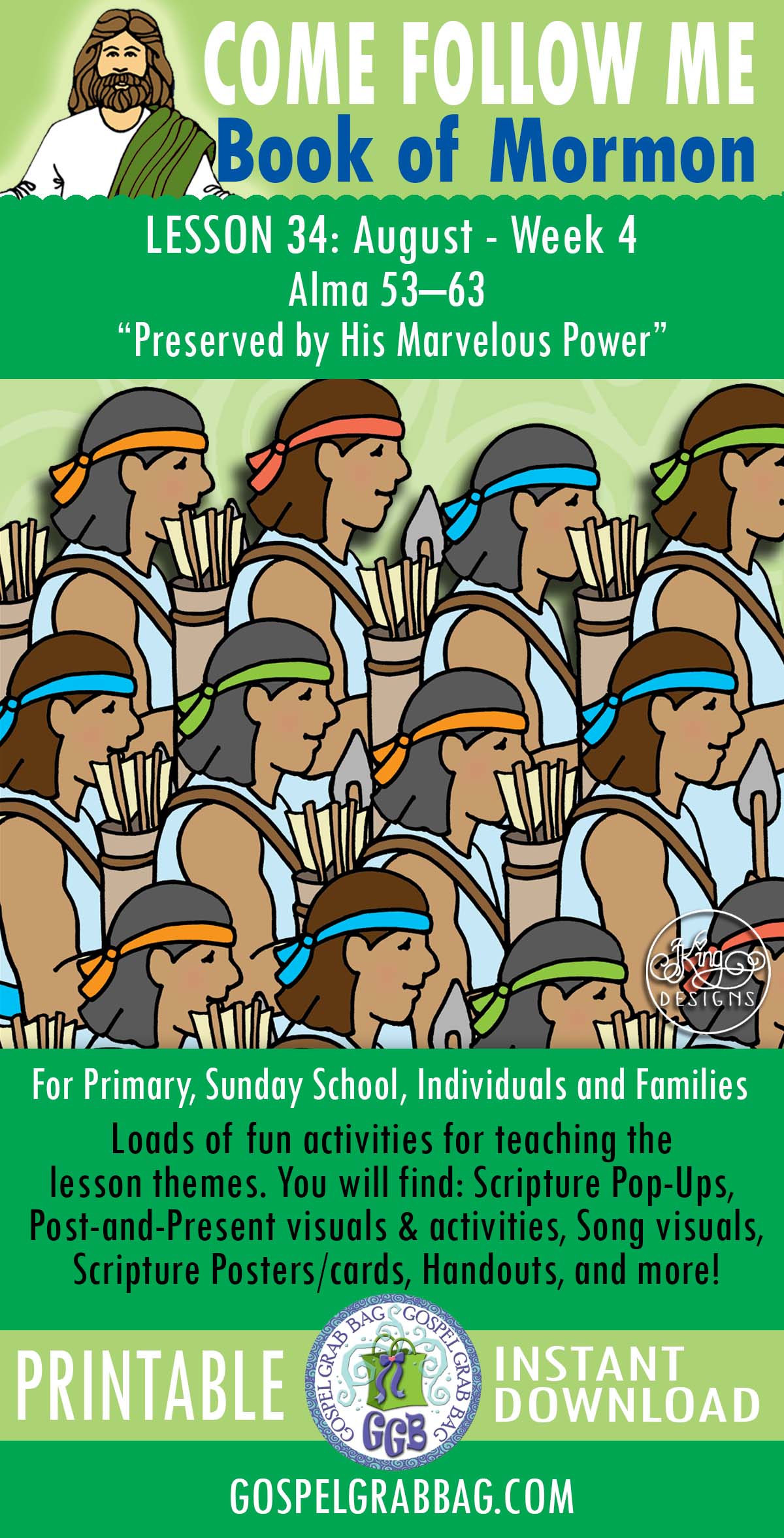 COME FOLLOW ME – Book of Mormon lesson activities – AUGUST (week 4 ...