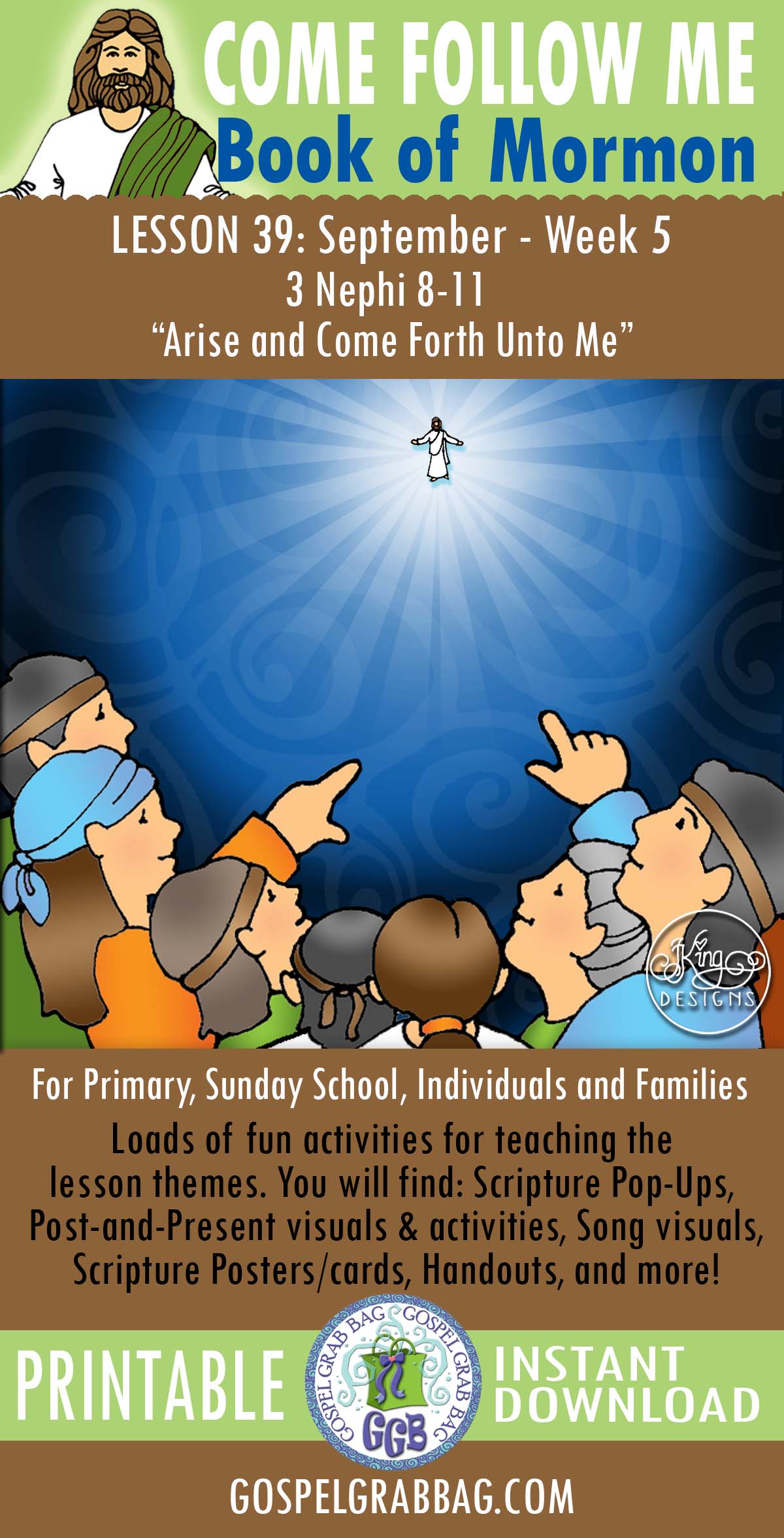 COME FOLLOW ME – Book of Mormon lesson activities – SEPTEMBER (week 5 ...