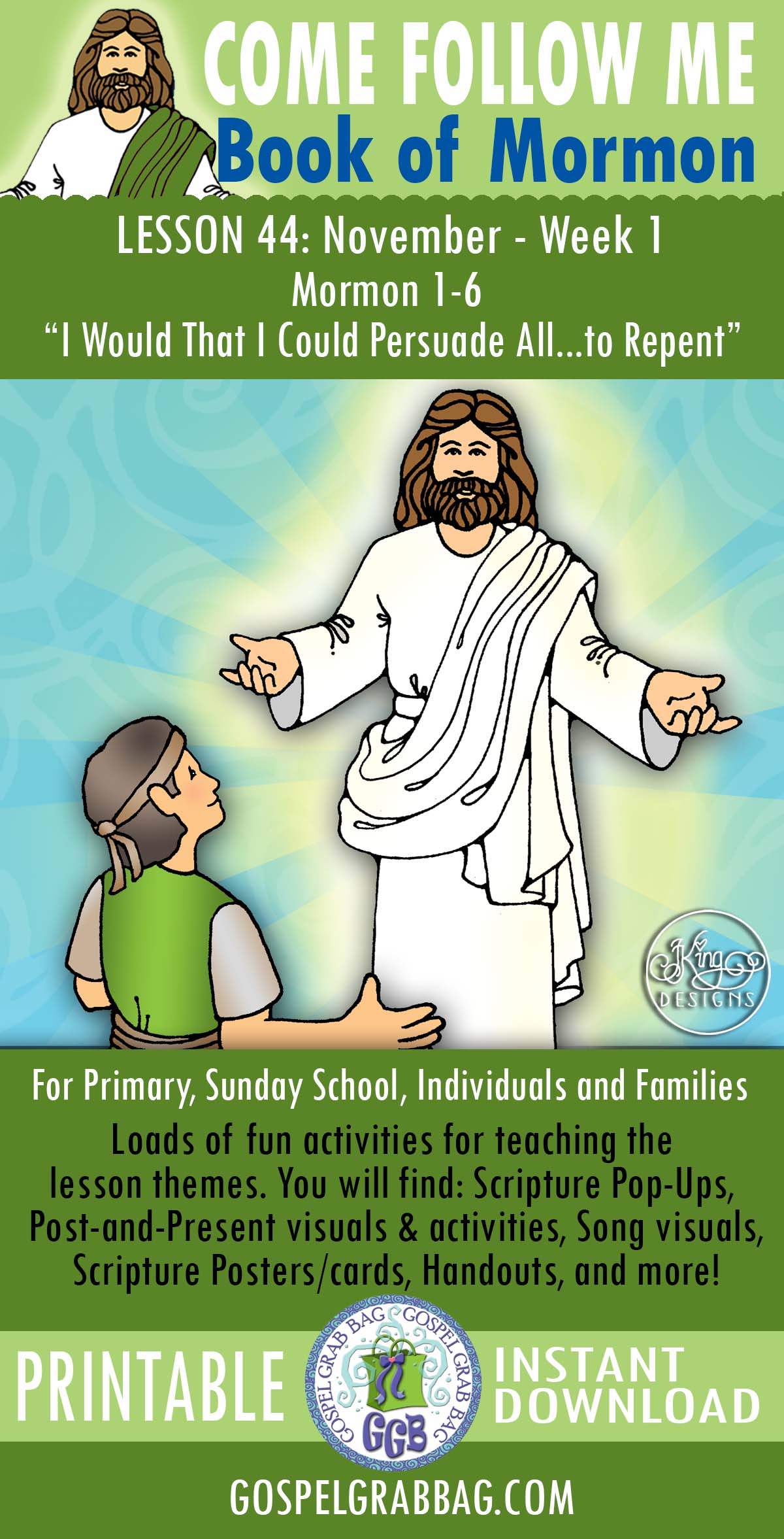 COME FOLLOW ME – Book of Mormon lesson activities – NOVEMBER (week 1 ...