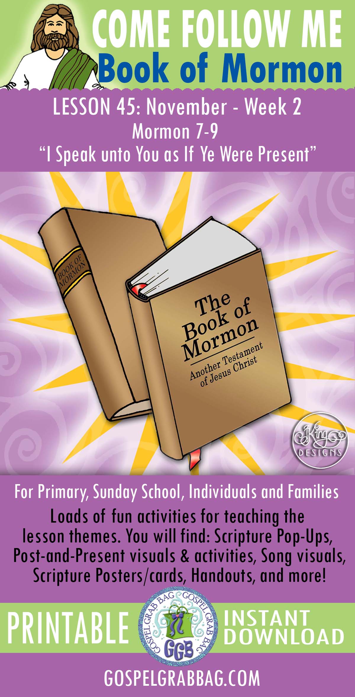 COME FOLLOW ME – Book of Mormon lesson activities – NOVEMBER (week 2 ...