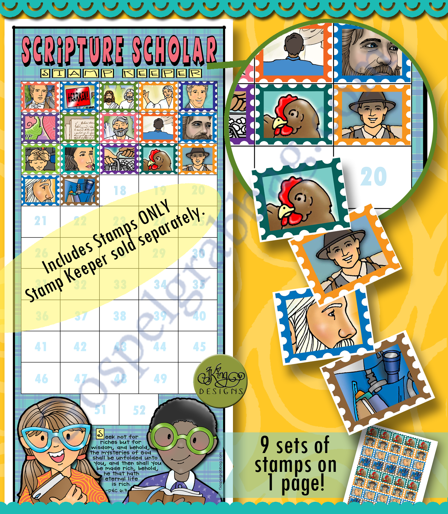 APRIL STAMPS for D&C 29, 30-36, EASTER, AND D&C 37-40 - Gospel Grab Bag
