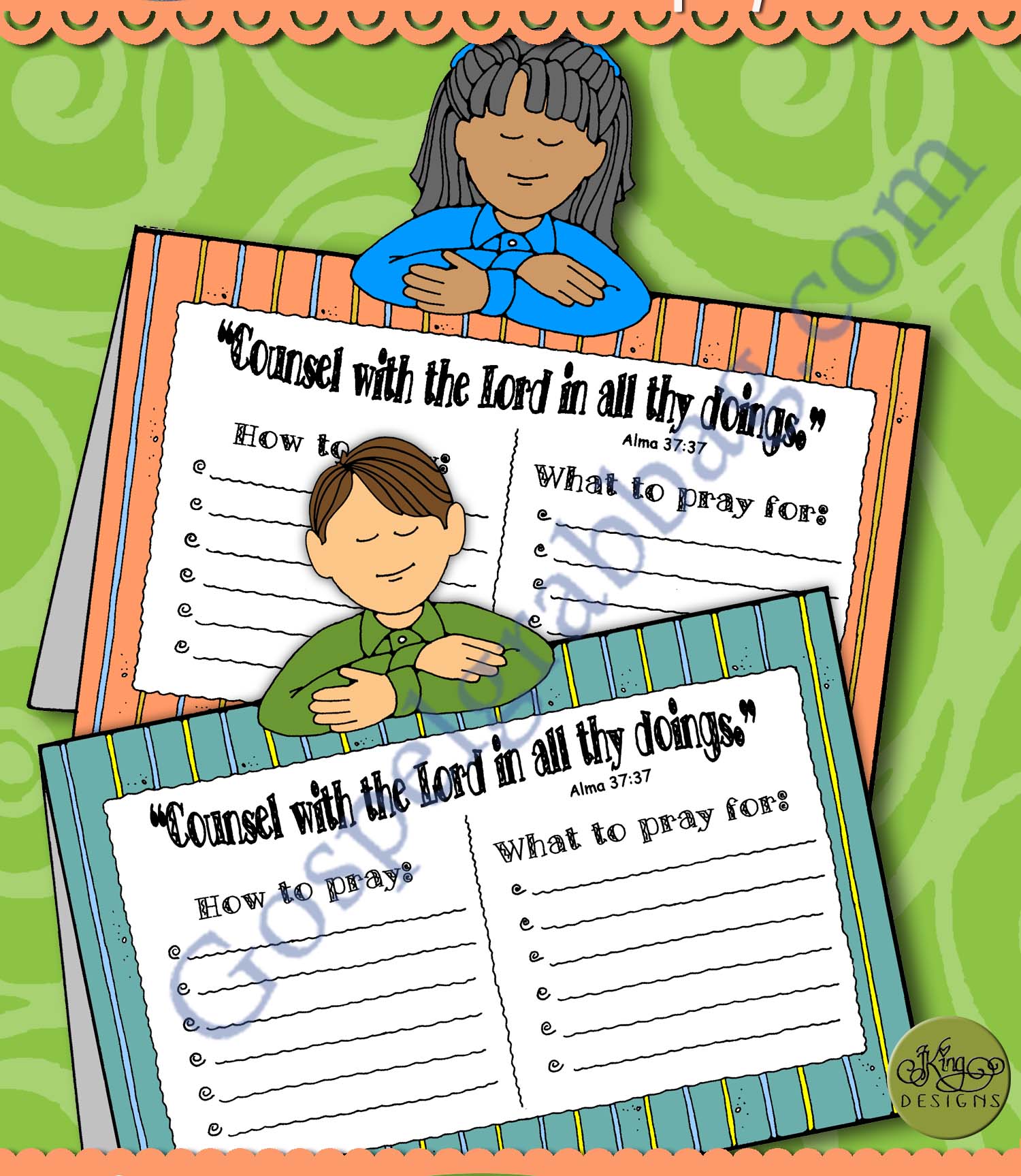 PRAYER - Godhead: LDS Lesson Activity: Counsel with the Lord tent-card ...
